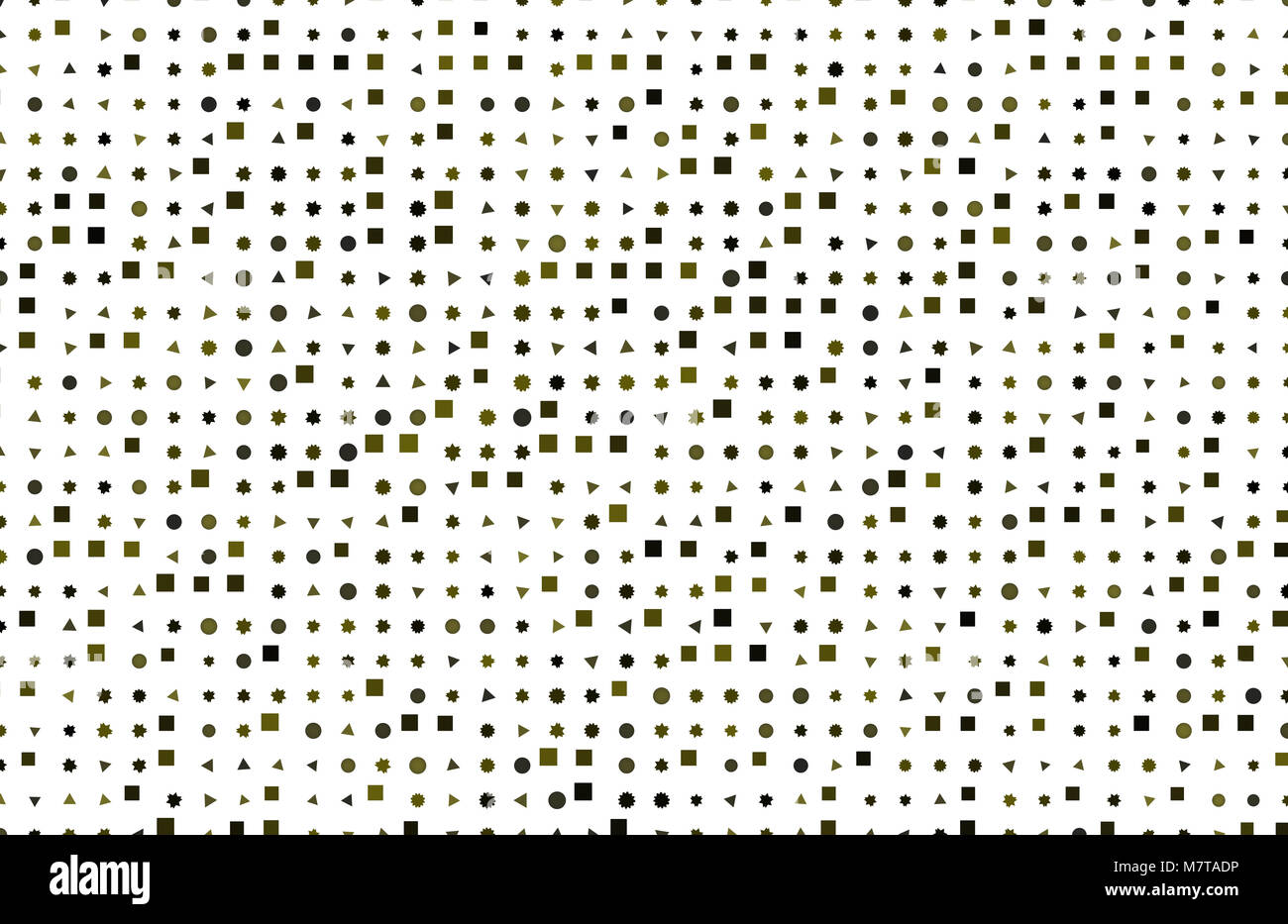 Mixed colored rectangle, triangle, circle, ellipse & star shape 3D ...