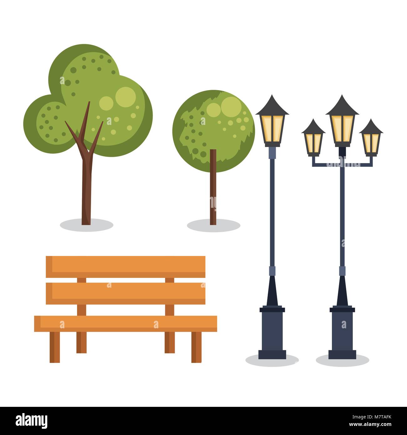 Urban landscape flat style design elements Cut Out Stock Images ...
