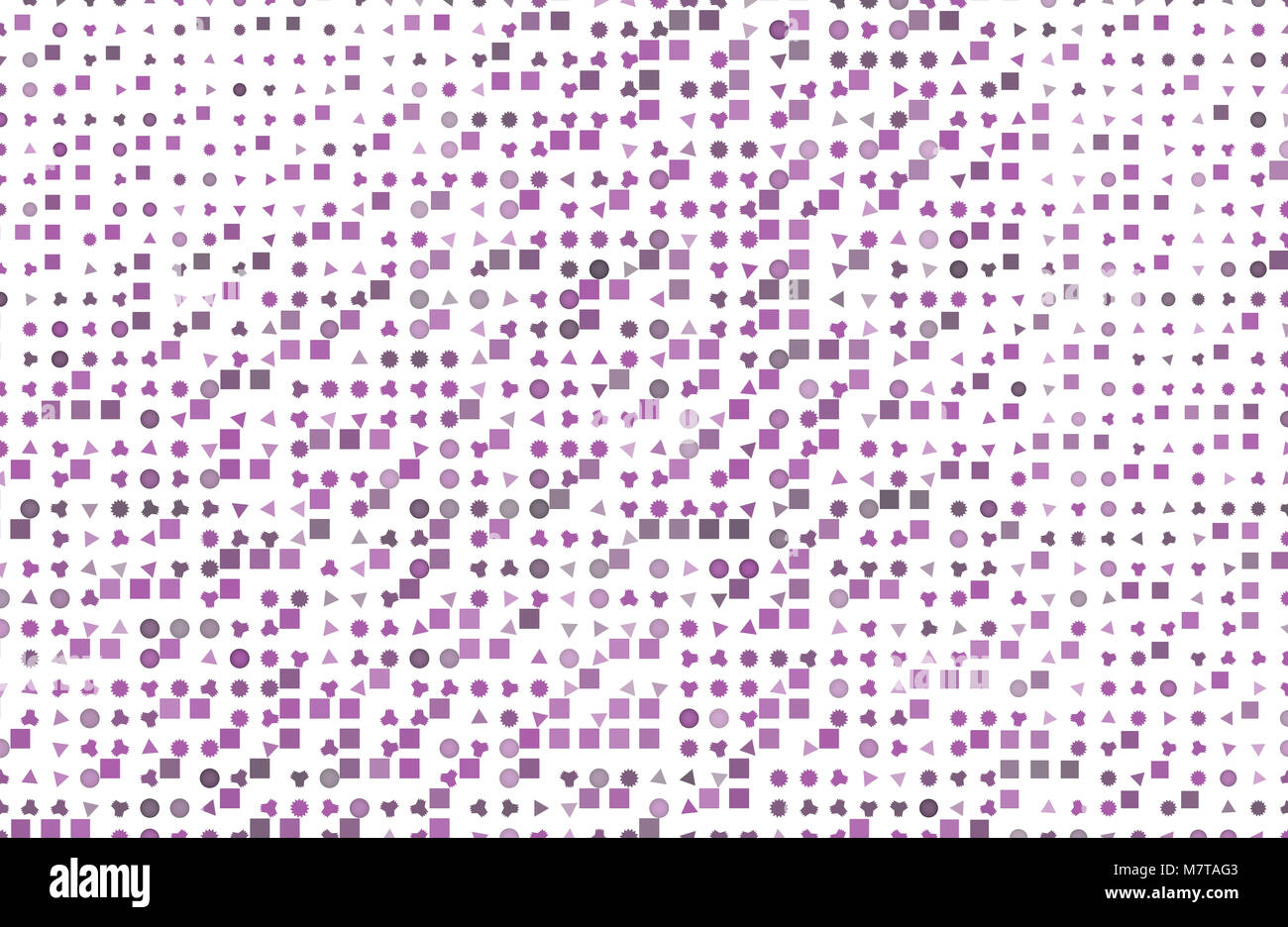 Mixed colored rectangle, triangle, circle, ellipse & star shape 3D ...