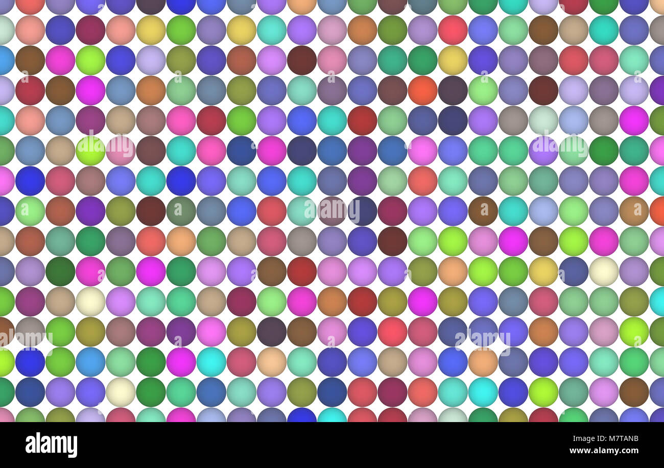 Colored 3D sphere, circle or ellipse pattern for design wallpaper ...