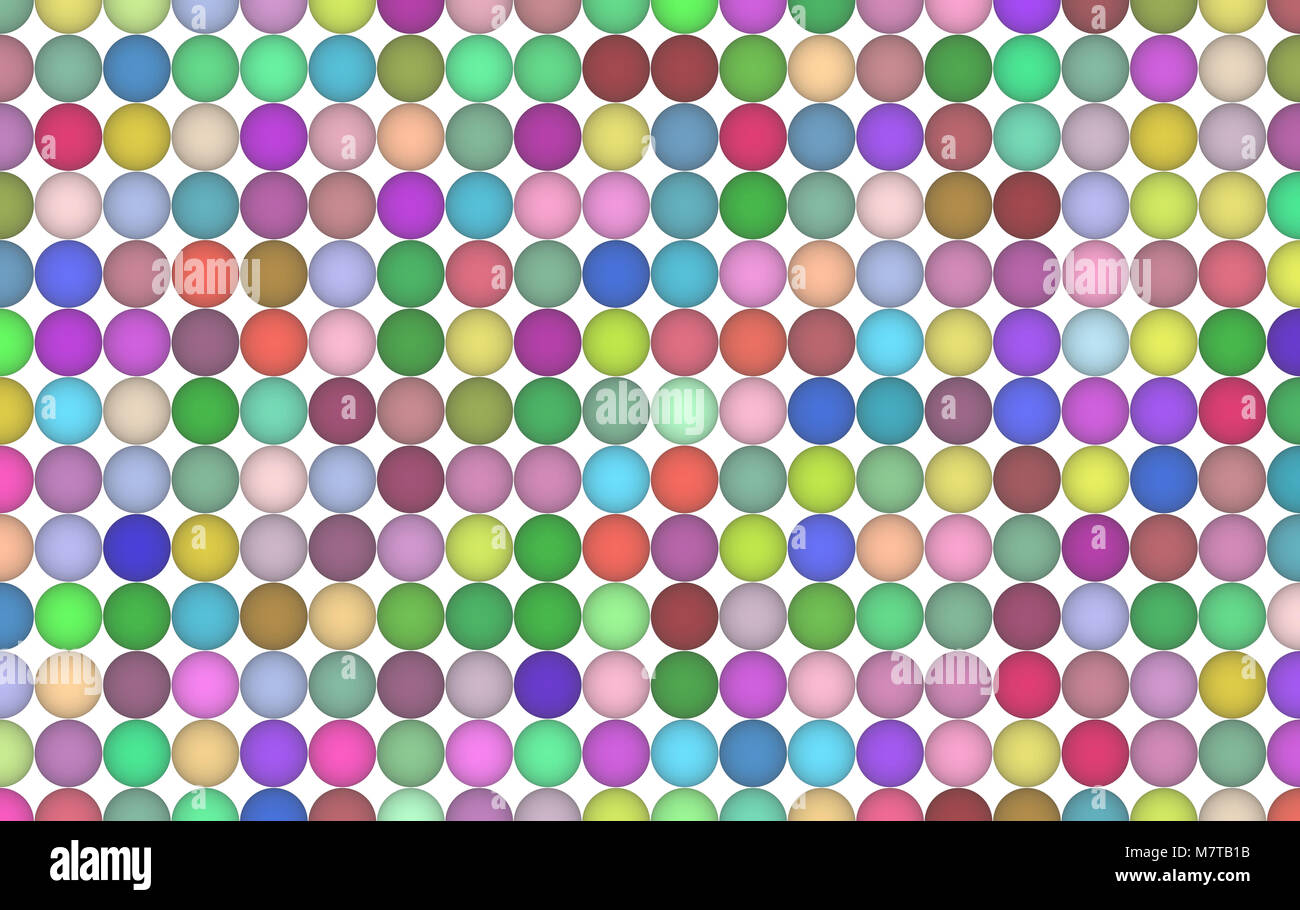 Colored 3D sphere, circle or ellipse pattern for design wallpaper ...
