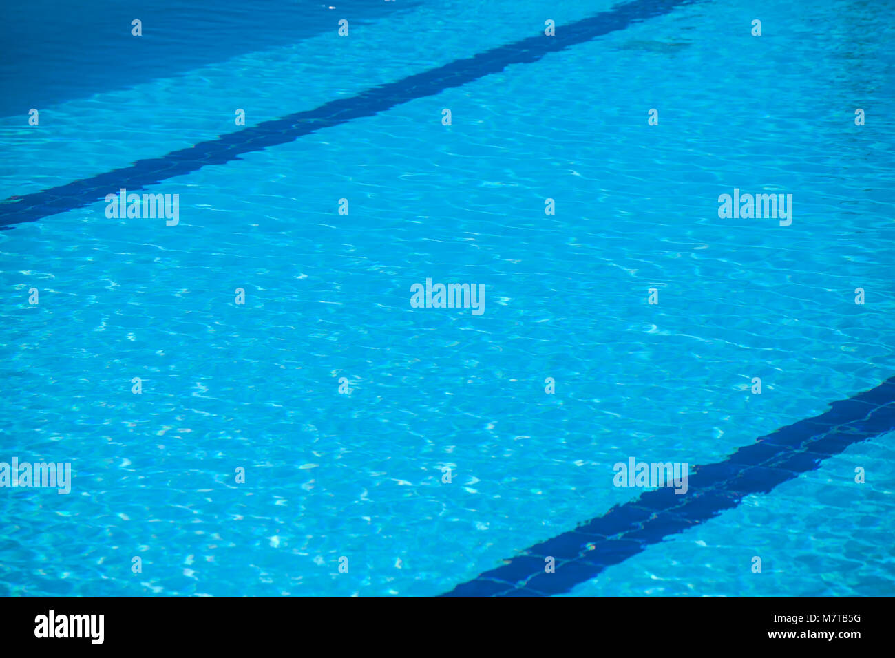 Swimming pool with blue water Stock Photo - Alamy