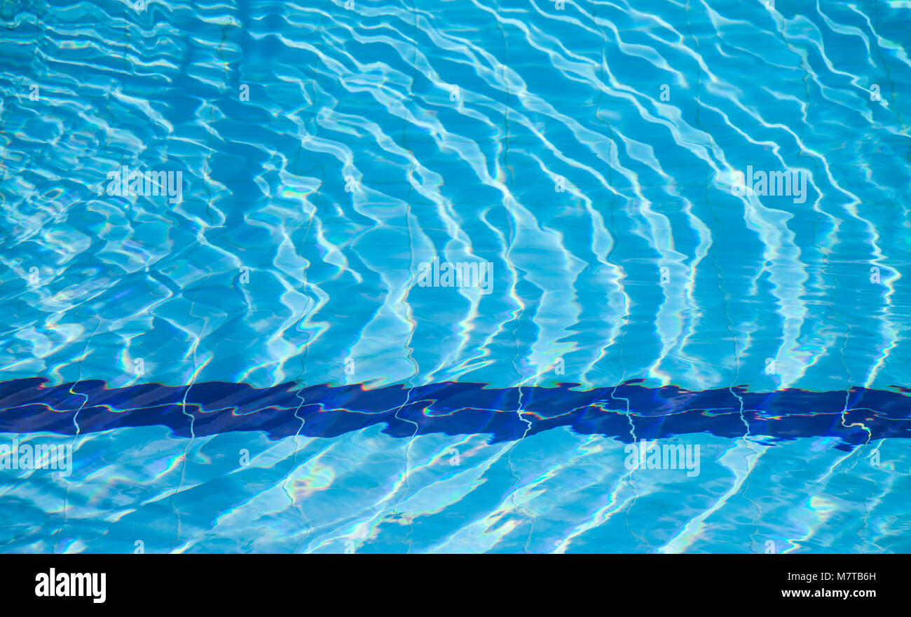 Swimming pool with blue water Stock Photo - Alamy