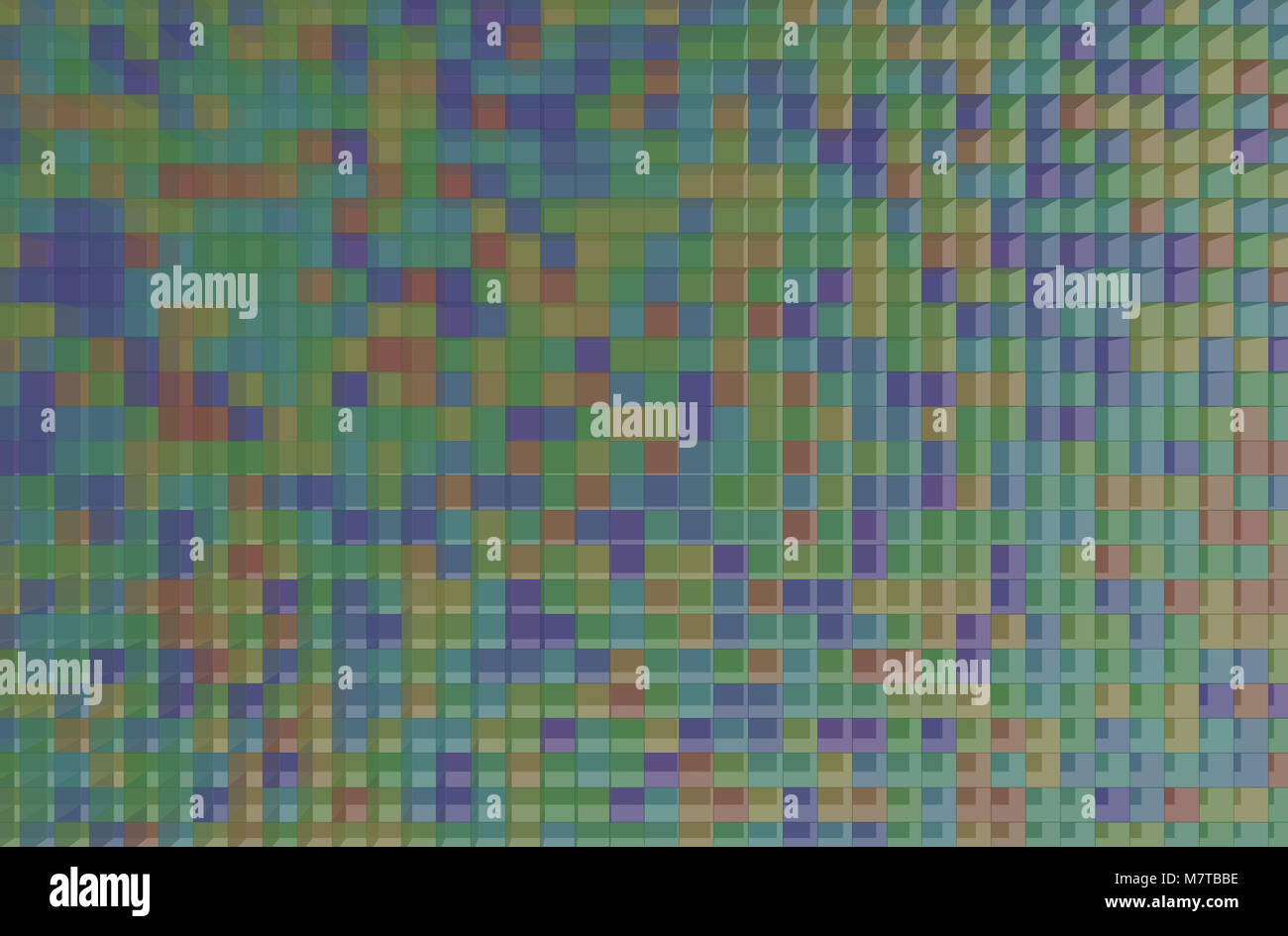 Colored square or rectangle 3D pattern for design wallpaper, texture or ...