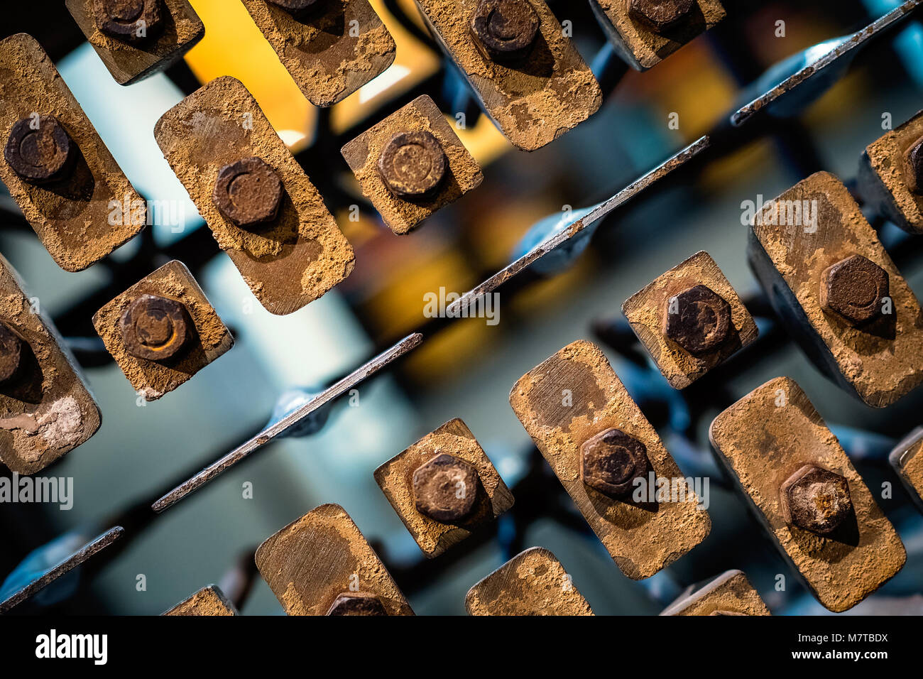 an implement for creating pattern (holes) in bricks during ...