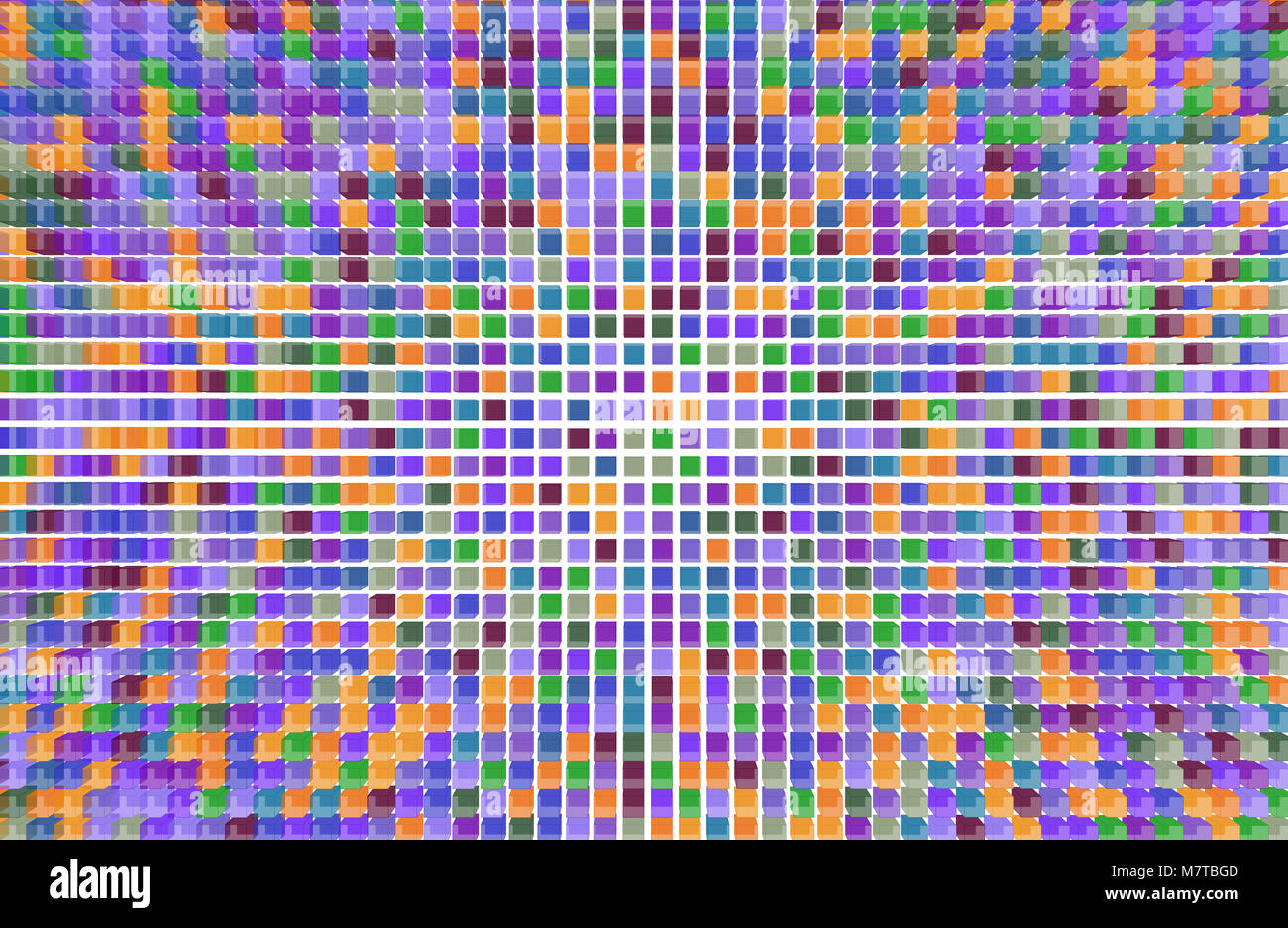 Colored square or rectangle 3D pattern for design wallpaper, texture or ...