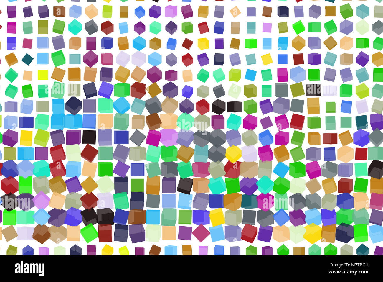 Colored square or rectangle 3D pattern for design wallpaper, texture or ...