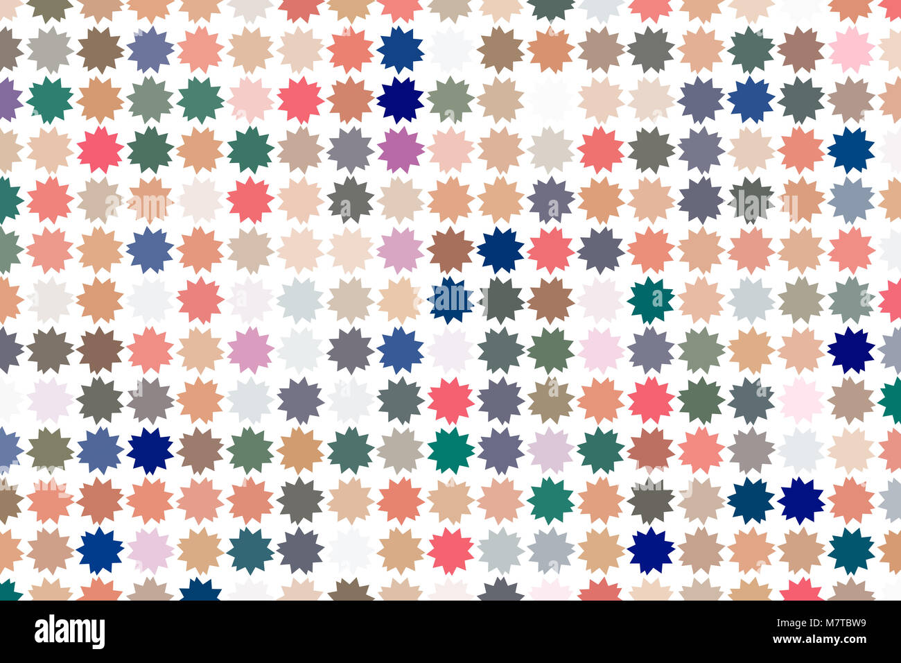 Colored star shape pattern for design wallpaper, texture or background ...