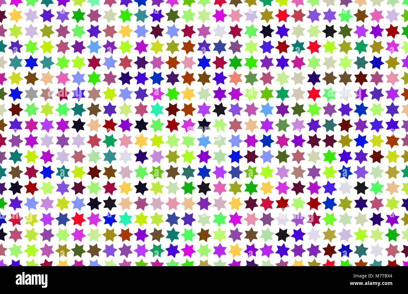 Colored star shape pattern for design wallpaper, texture or background ...