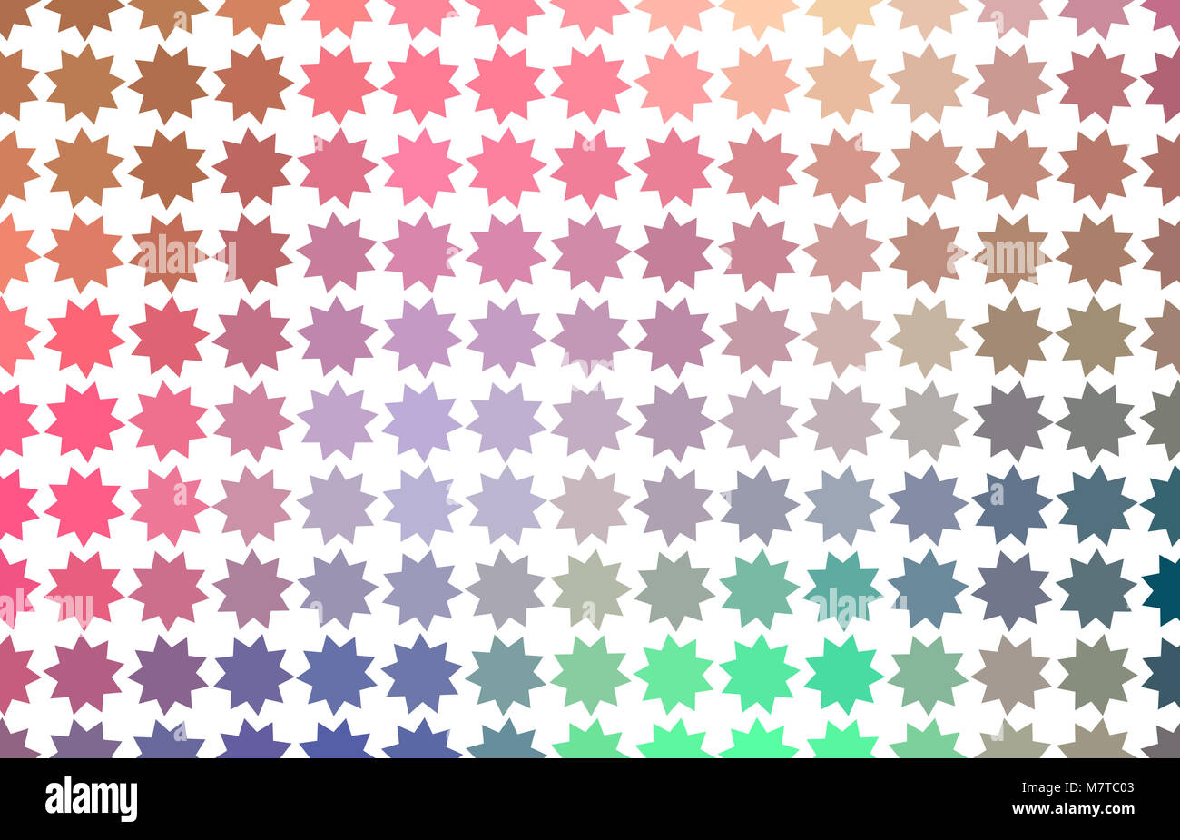 Colored star shape pattern for design wallpaper, texture or background ...