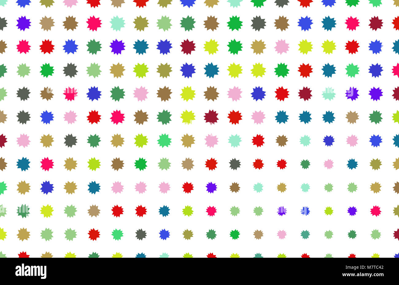 Colored star shape pattern for design wallpaper, texture or background ...