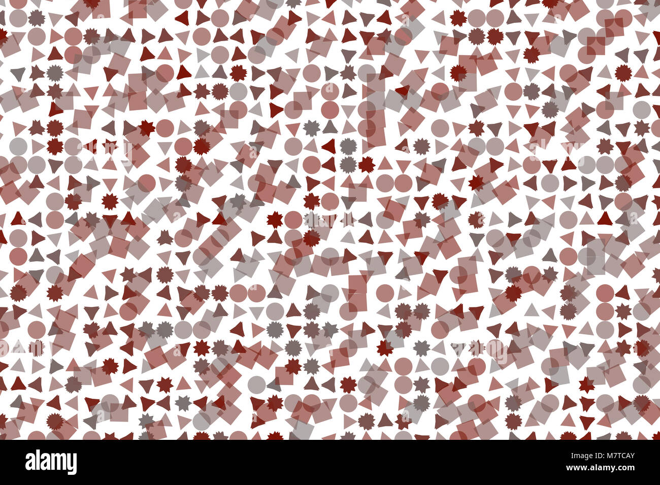 Mixed colored rectangle, triangle, circle, ellipse & star shape pattern ...