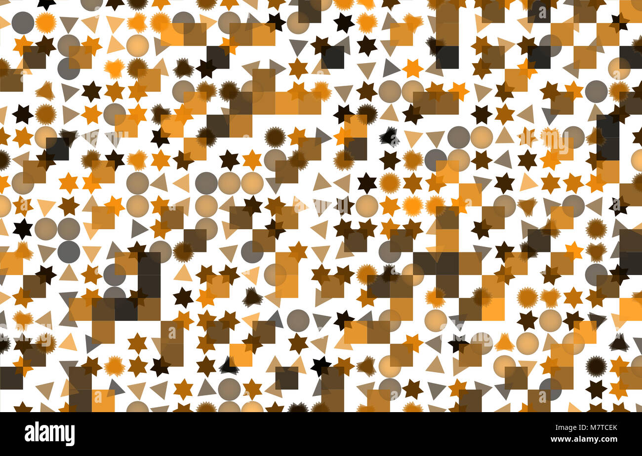 Mixed colored rectangle, triangle, circle, ellipse & star shape 3D ...