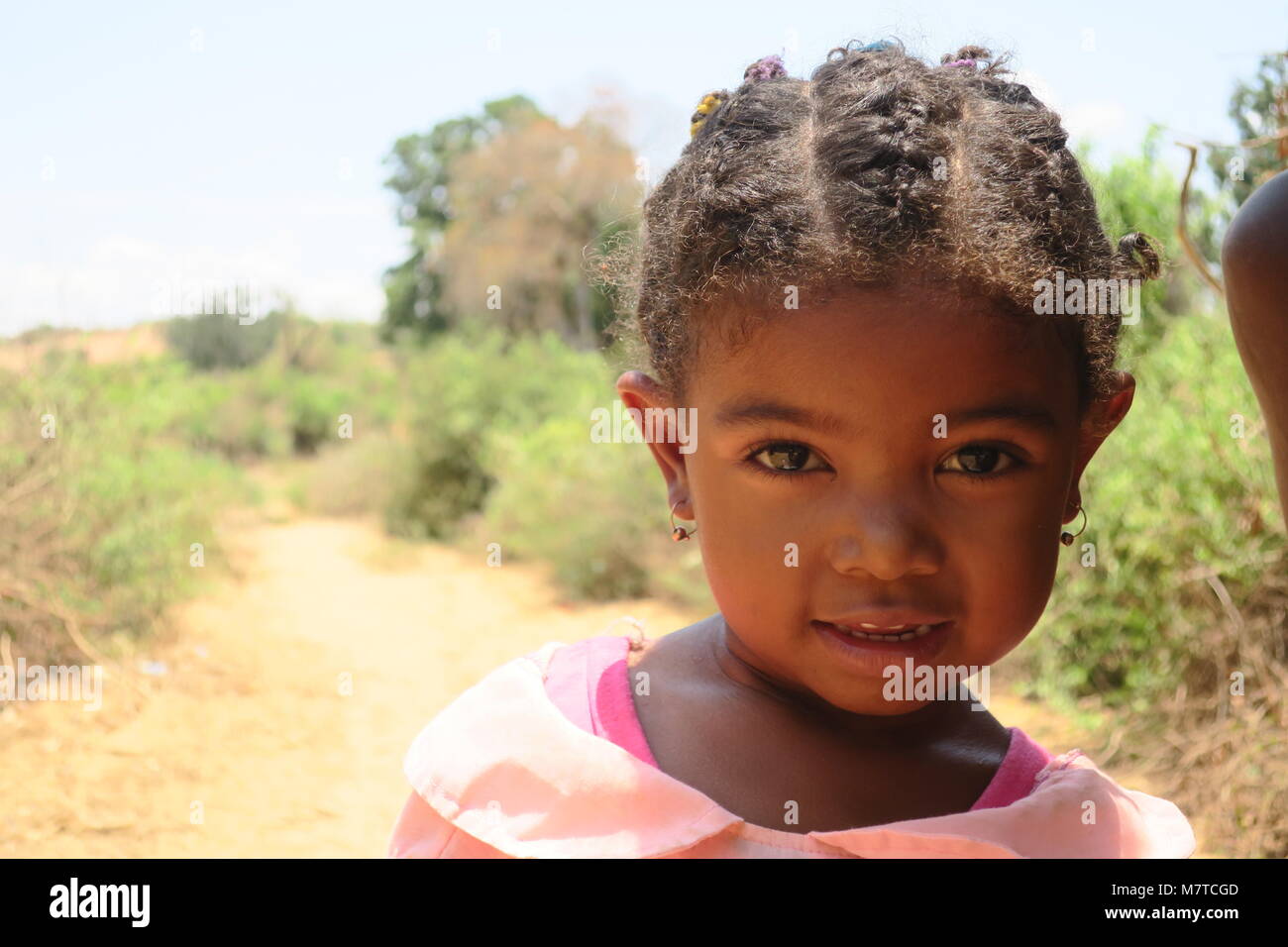 Cute Malagasy kids in poor village on Madagascar island Stock Photo - Alamy