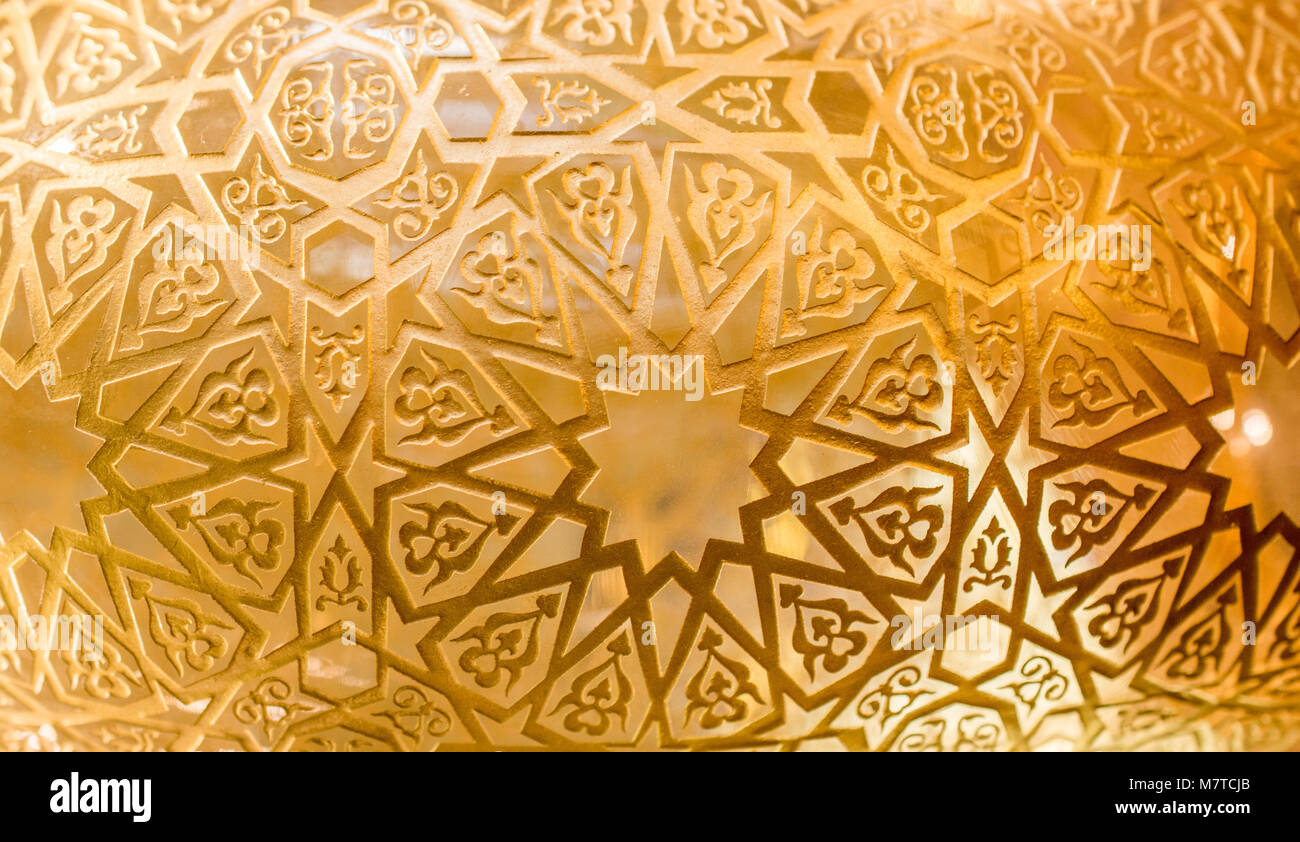 Ottoman Turkish art with geometric patterns in view Stock Photo - Alamy