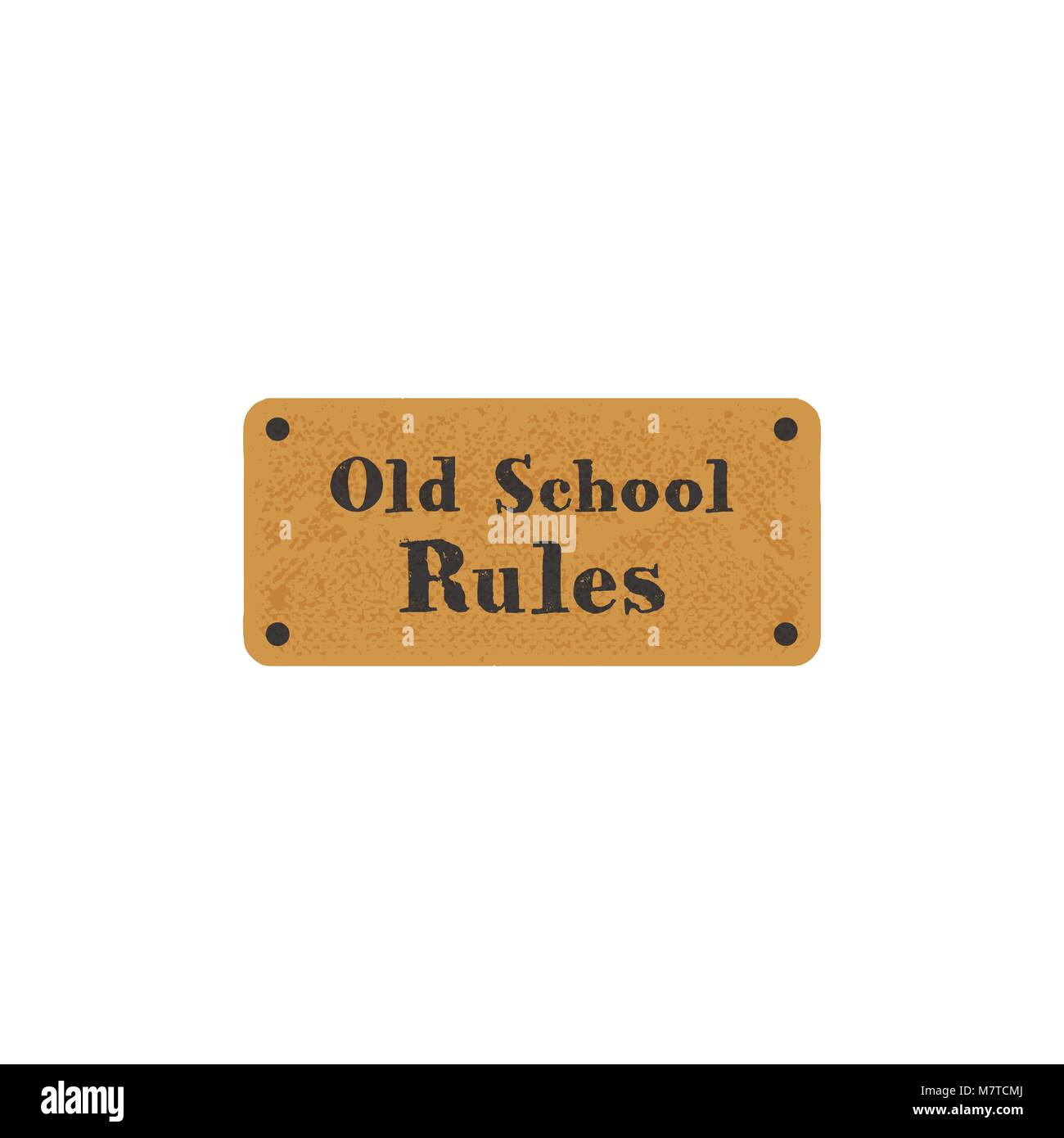 Old school sign Stock Vector Images - Alamy