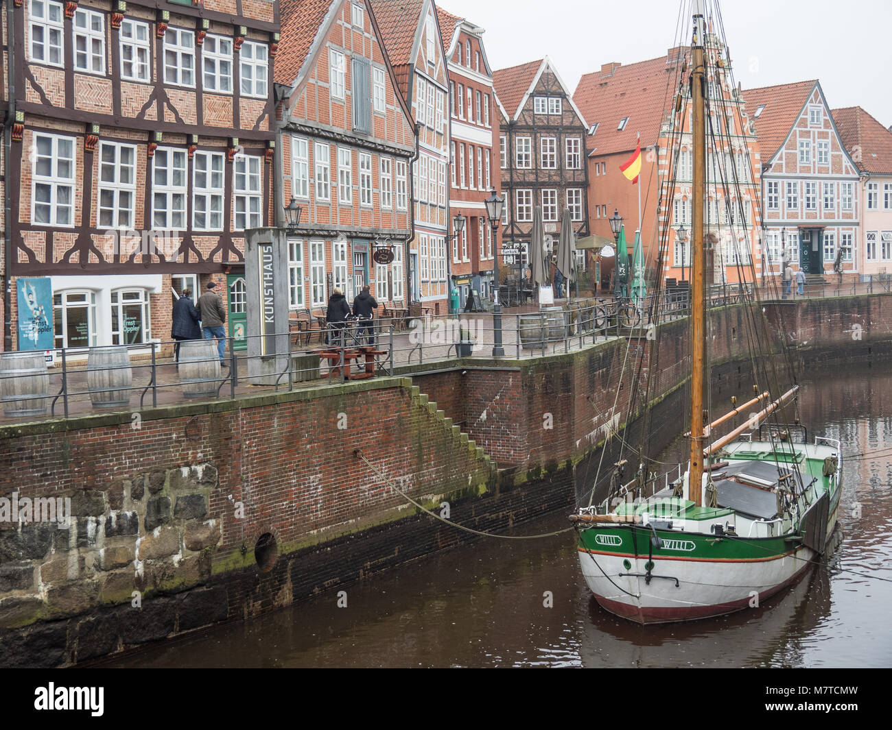 the small City of Stade in Germany Stock Photo - Alamy