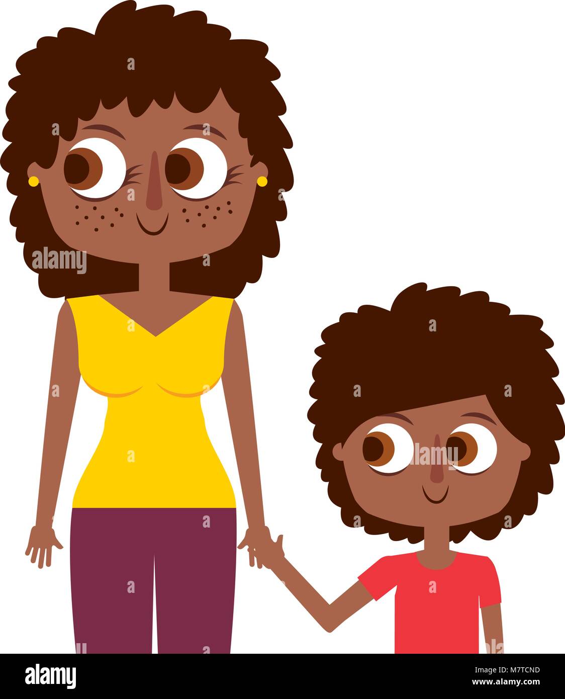 Portrait happy african family Cut Out Stock Images & Pictures - Alamy