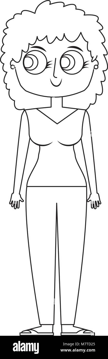 cartoon beauty mother standing character Stock Vector Image & Art - Alamy