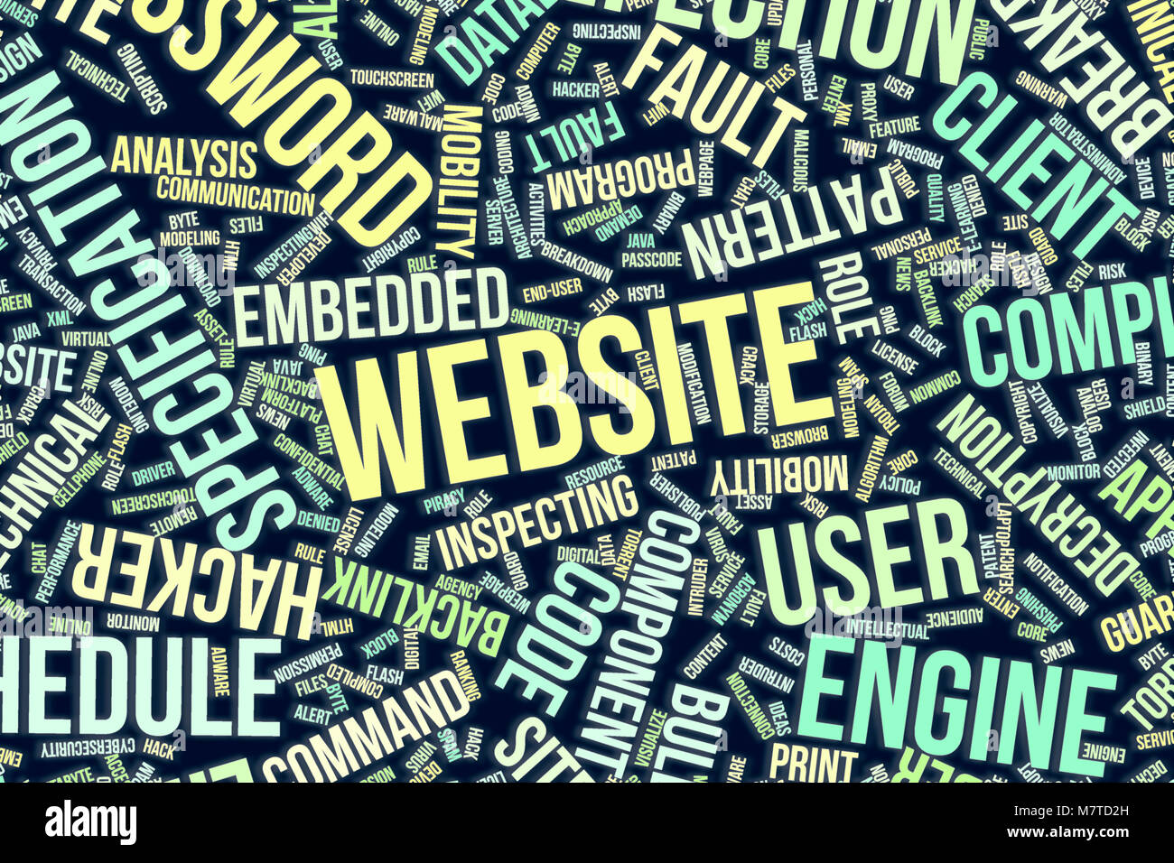 IT, information technology conceptual word cloud for for design ...