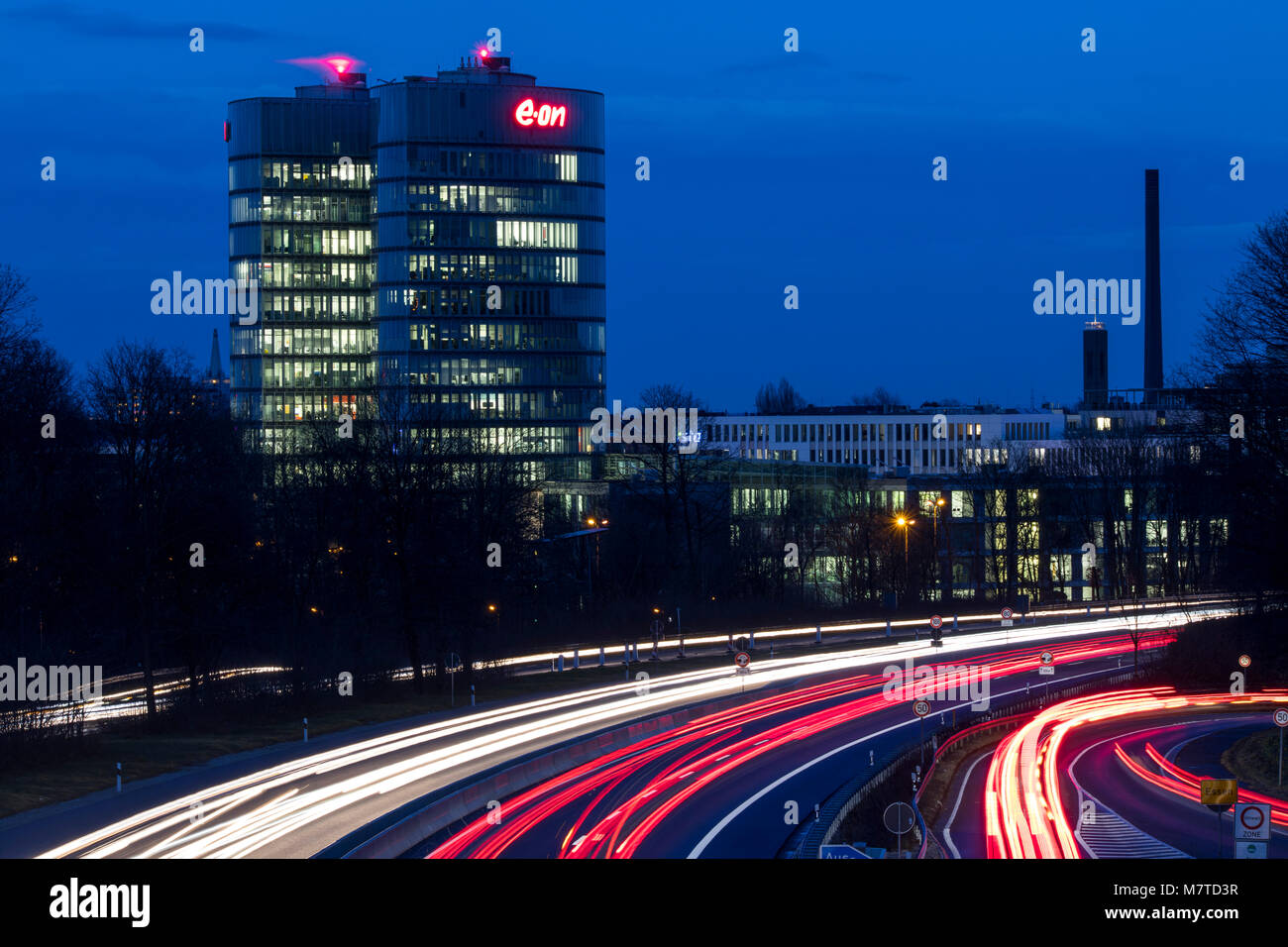 head office, headquarters, of the energy company EON, in Essen, Germany ...