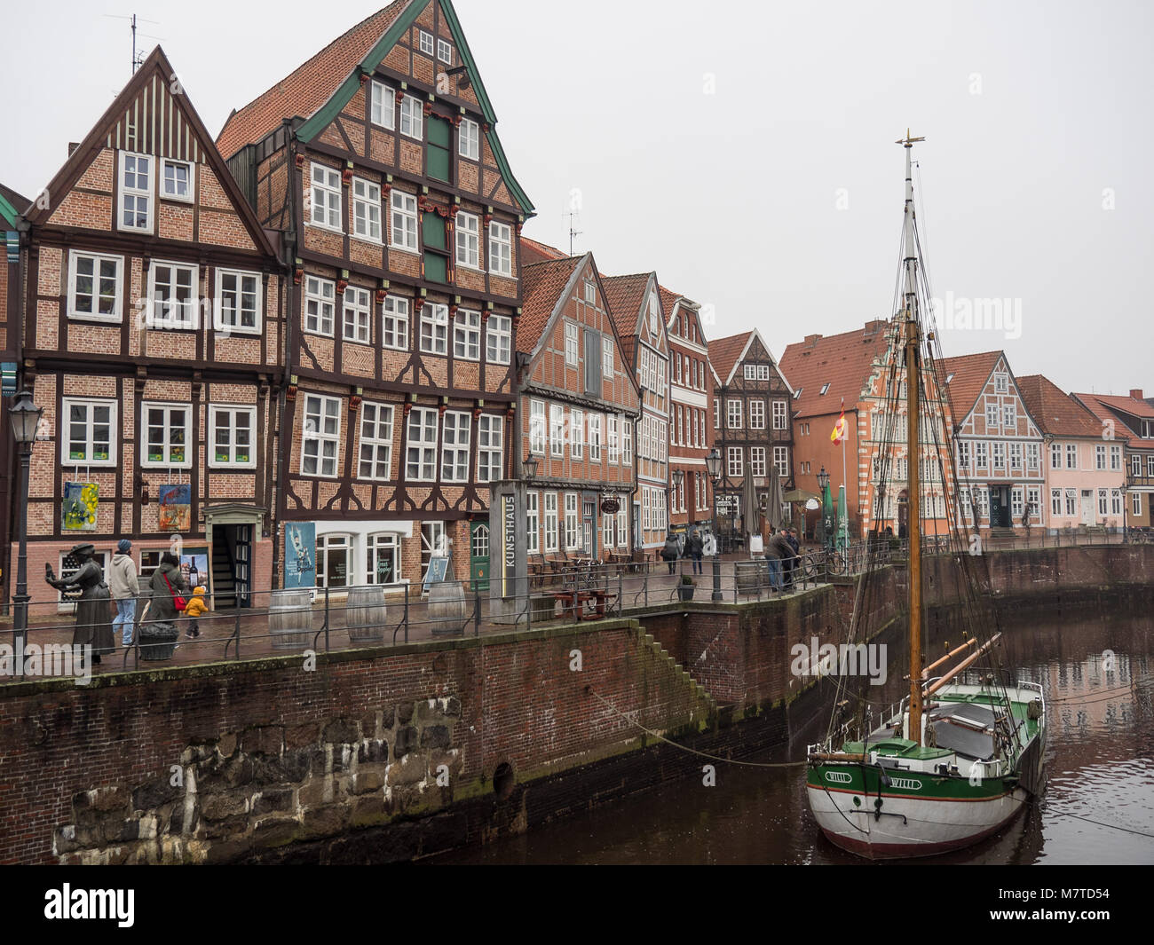 the small City of Stade in Germany Stock Photo - Alamy