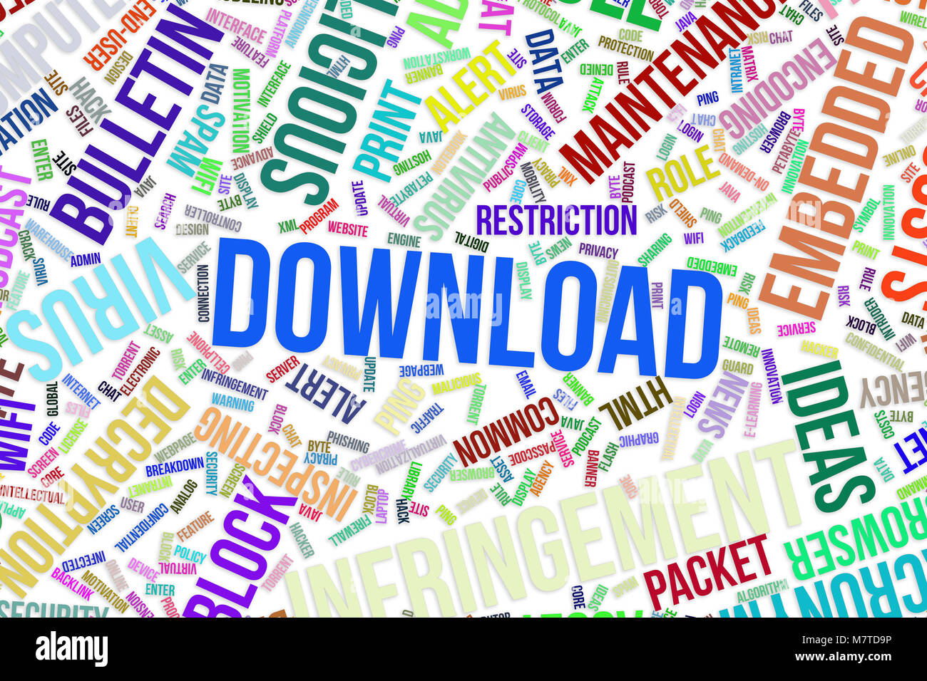 Download, IT, information technology conceptual word cloud for for ...