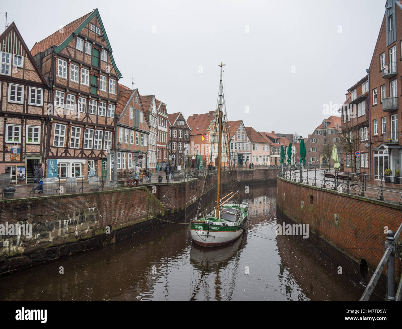 the small City of Stade in Germany Stock Photo - Alamy