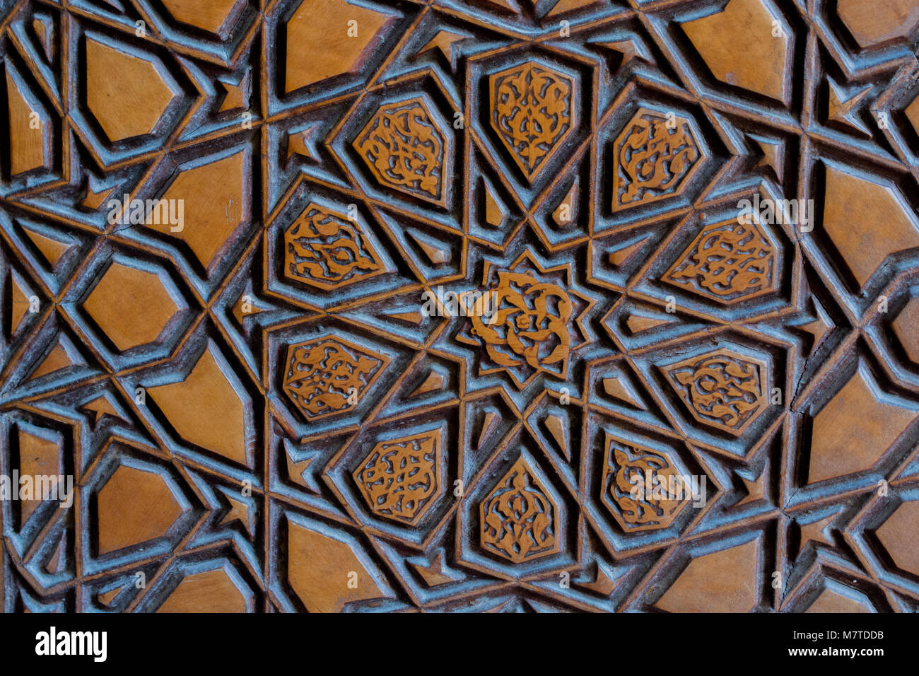 Ottoman Turkish art with geometric patterns in view Stock Photo - Alamy