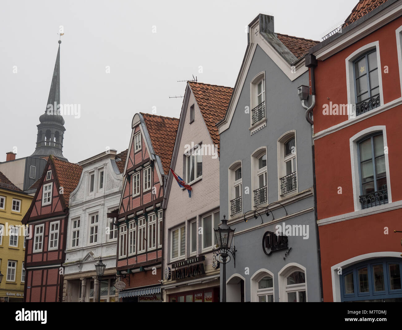 the small City of Stade in Germany Stock Photo - Alamy