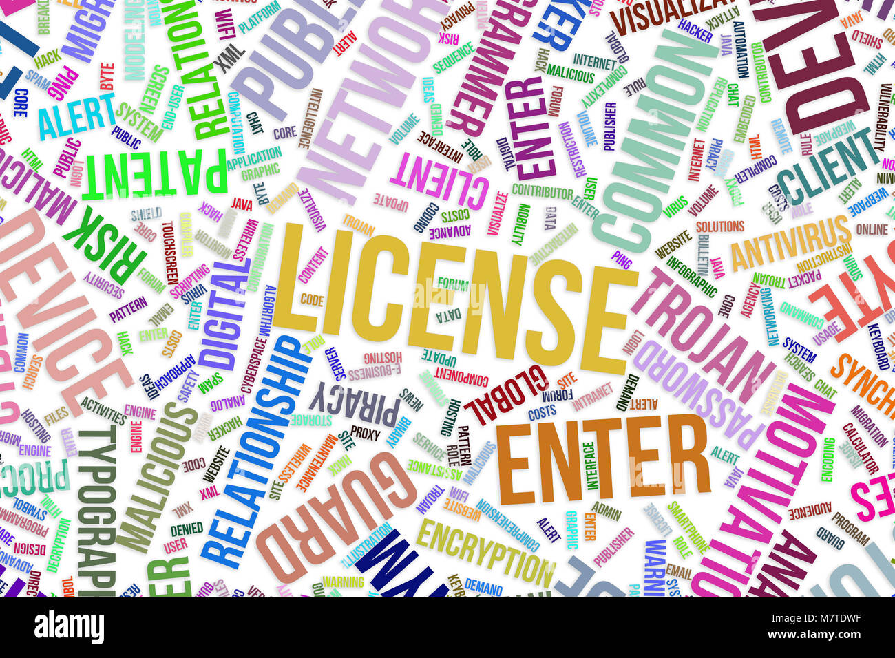 License, IT, information technology conceptual word cloud for for ...