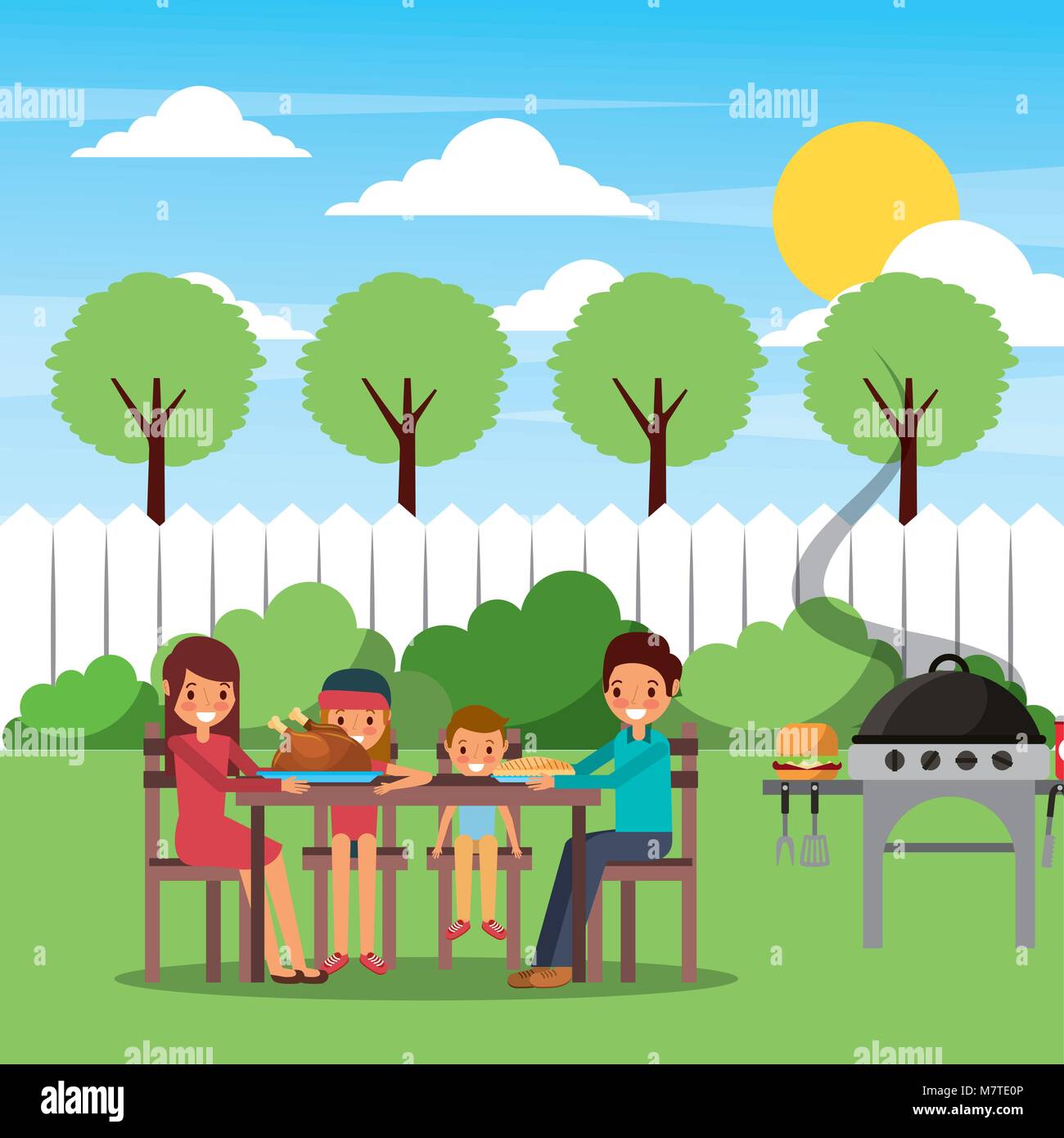 Cartoon characters cooking together Stock Vector Images - Alamy