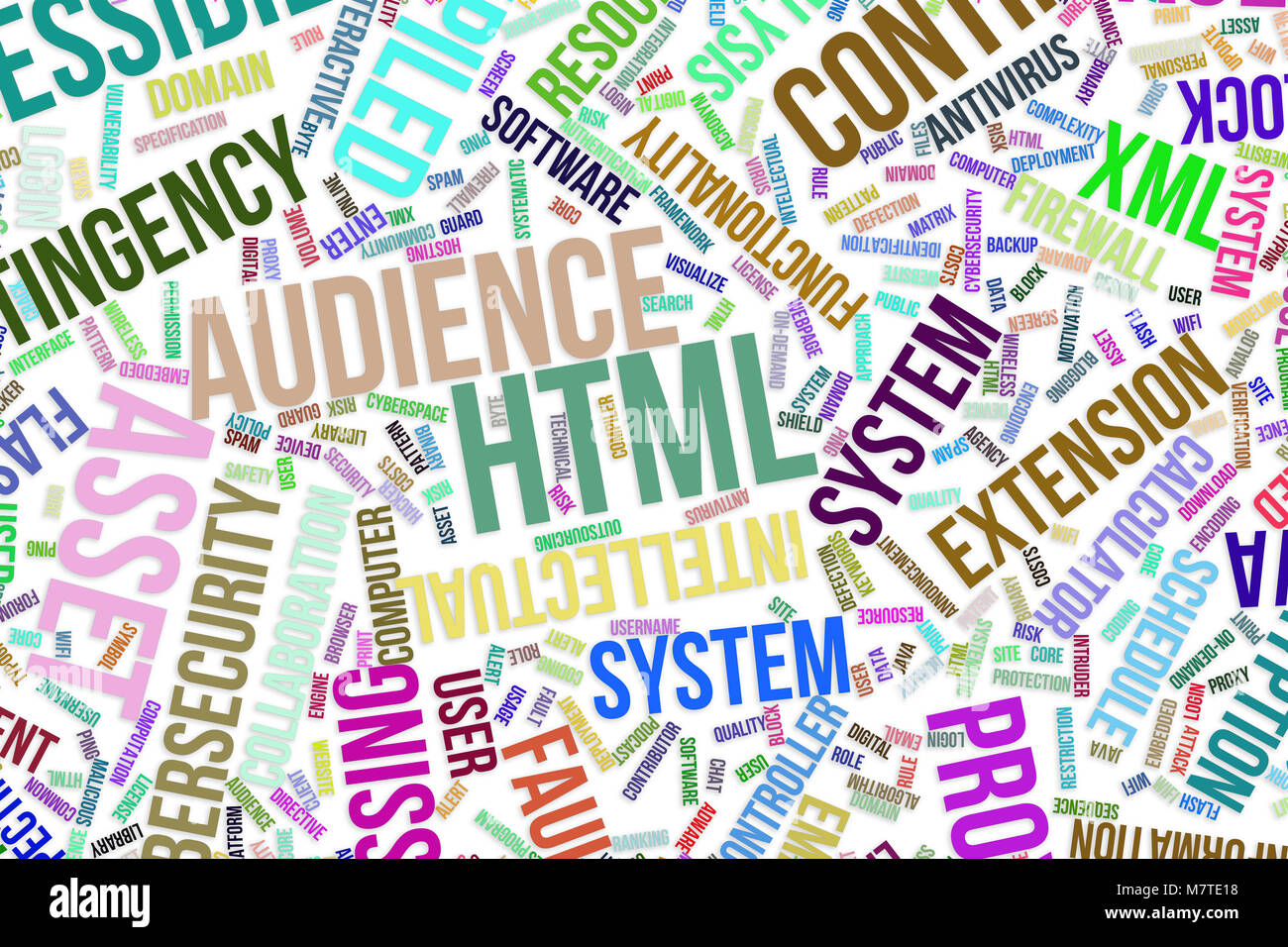 Html, IT, information technology conceptual word cloud for for design ...