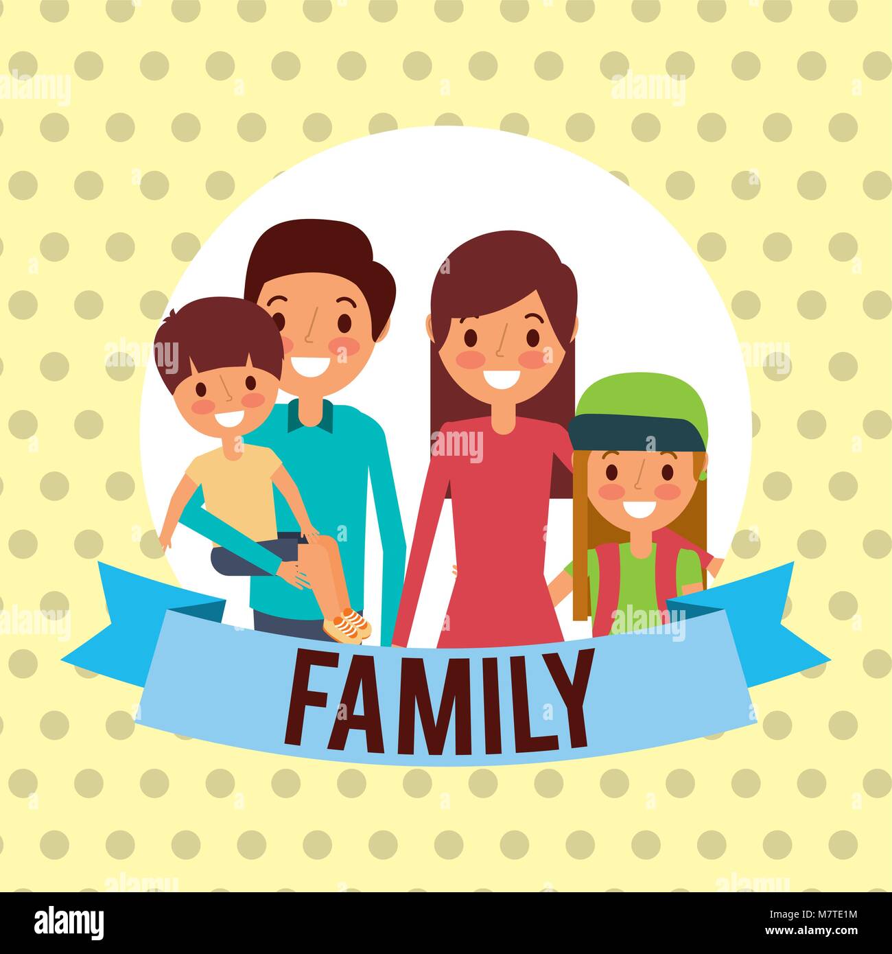 family together characters Stock Vector Image & Art - Alamy