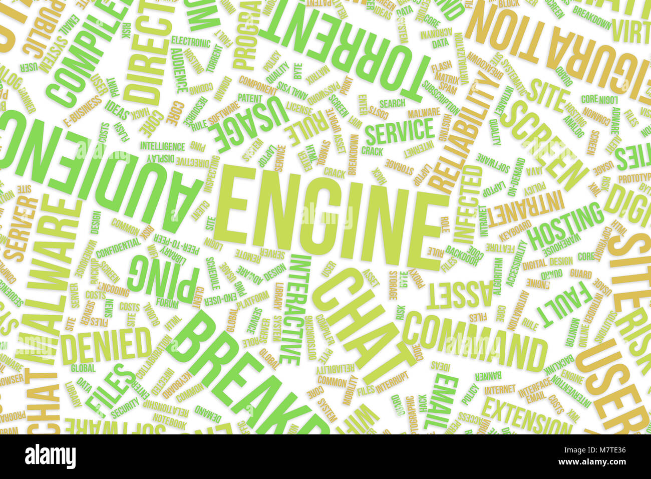 Engine, IT, information technology conceptual word cloud for for design ...