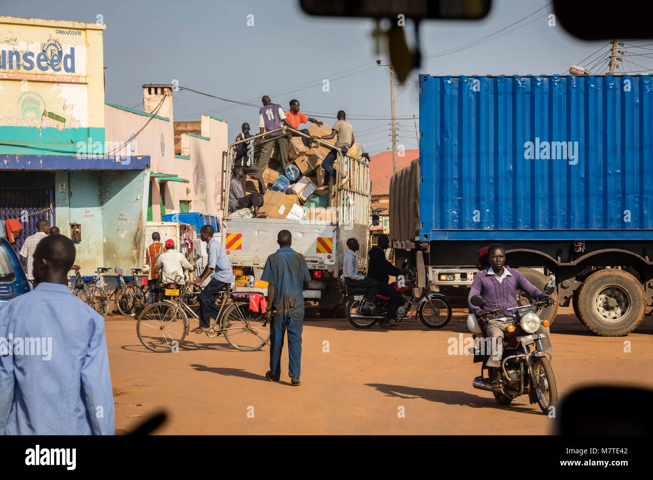 Street Scene on Ireda Rd., in Lira, Uganda Stock Photo - Alamy