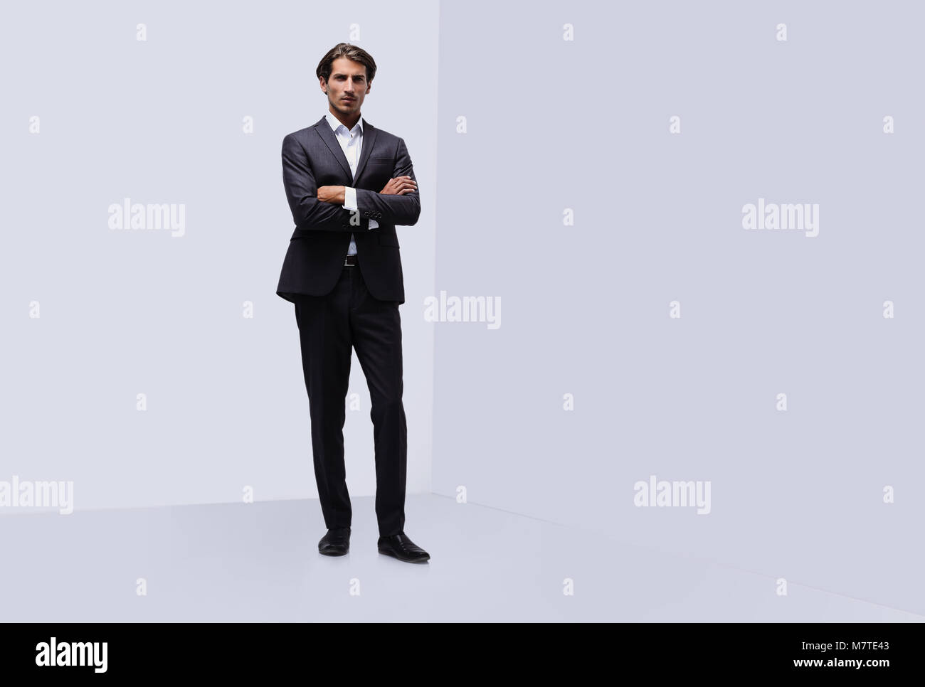 portrait of a serious business man Stock Photo - Alamy