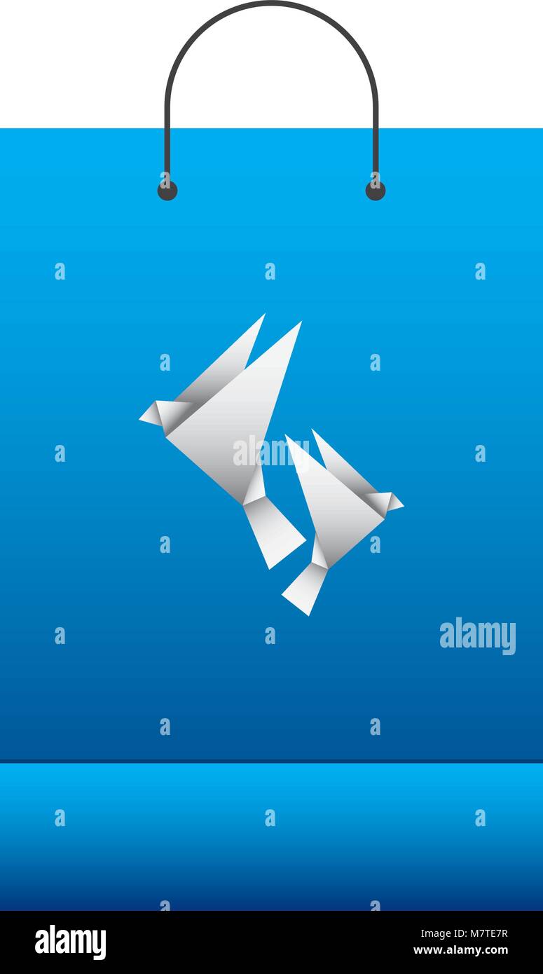 shopping bag template sample business stationery emblem Stock Vector ...