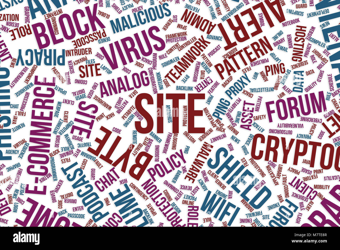 Site, IT, information technology conceptual word cloud for for design ...
