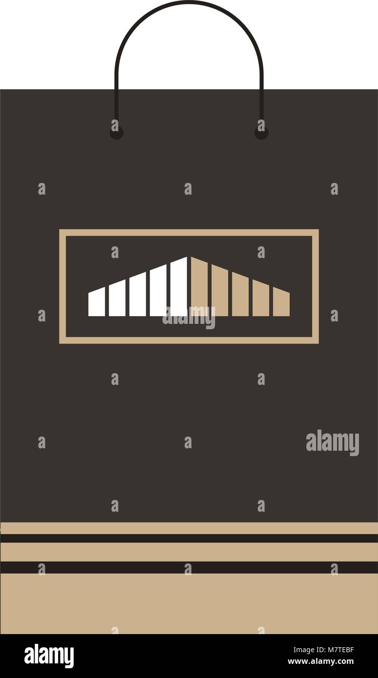 shopping bag template sample business stationery emblem Stock Vector ...