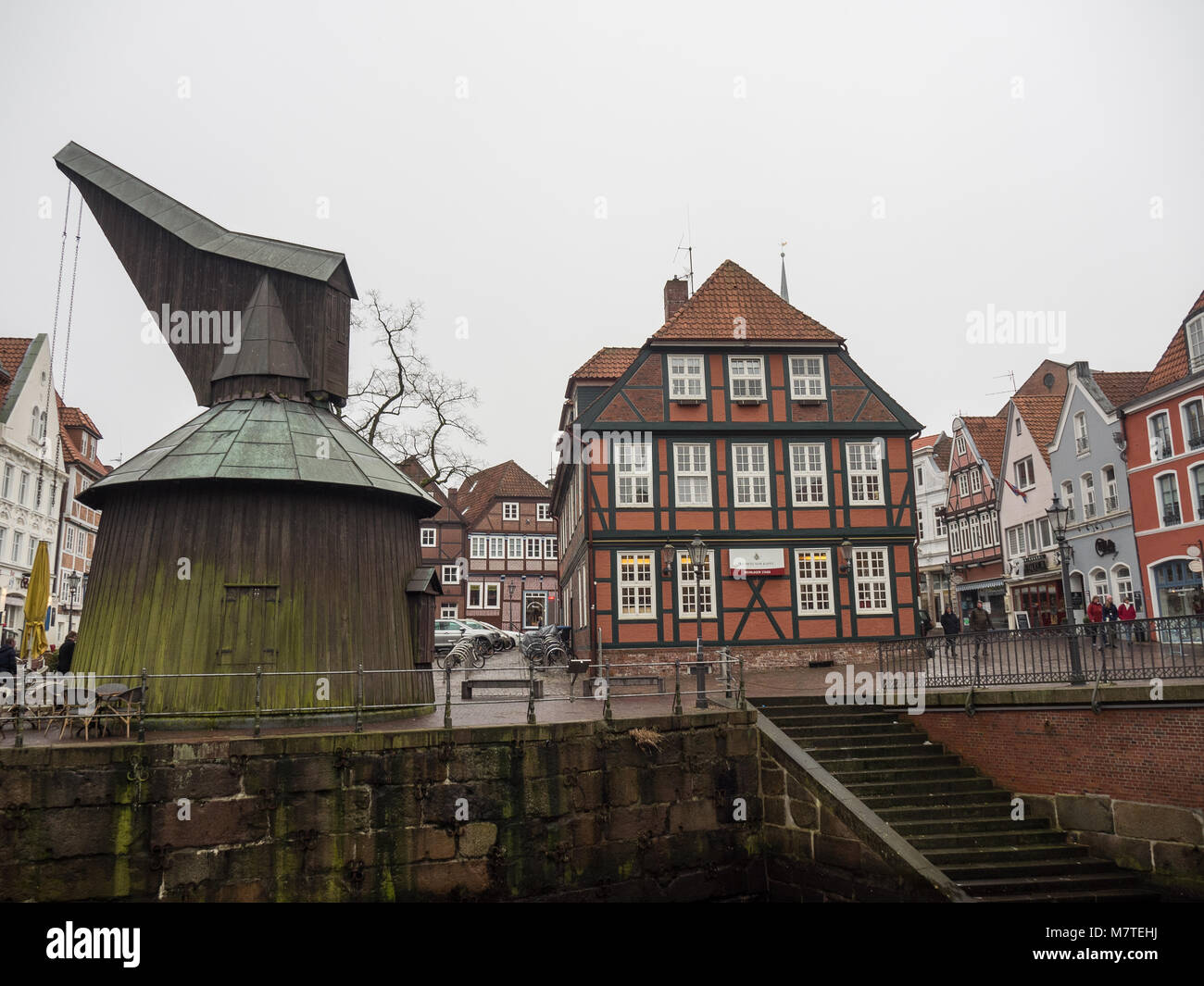 the small City of Stade in Germany Stock Photo - Alamy