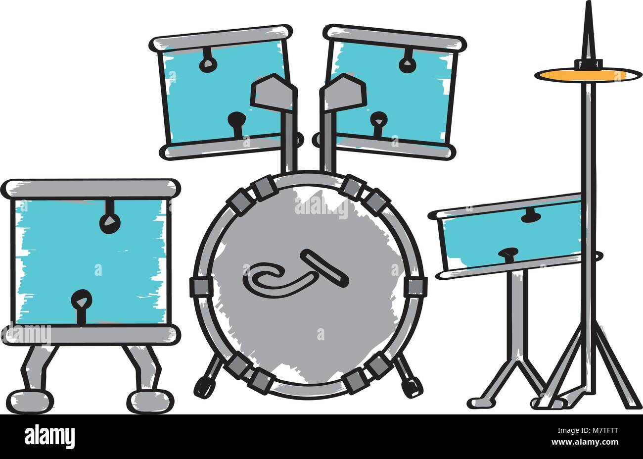 Drum set icon. Musical instrument Stock Vector Image & Art - Alamy