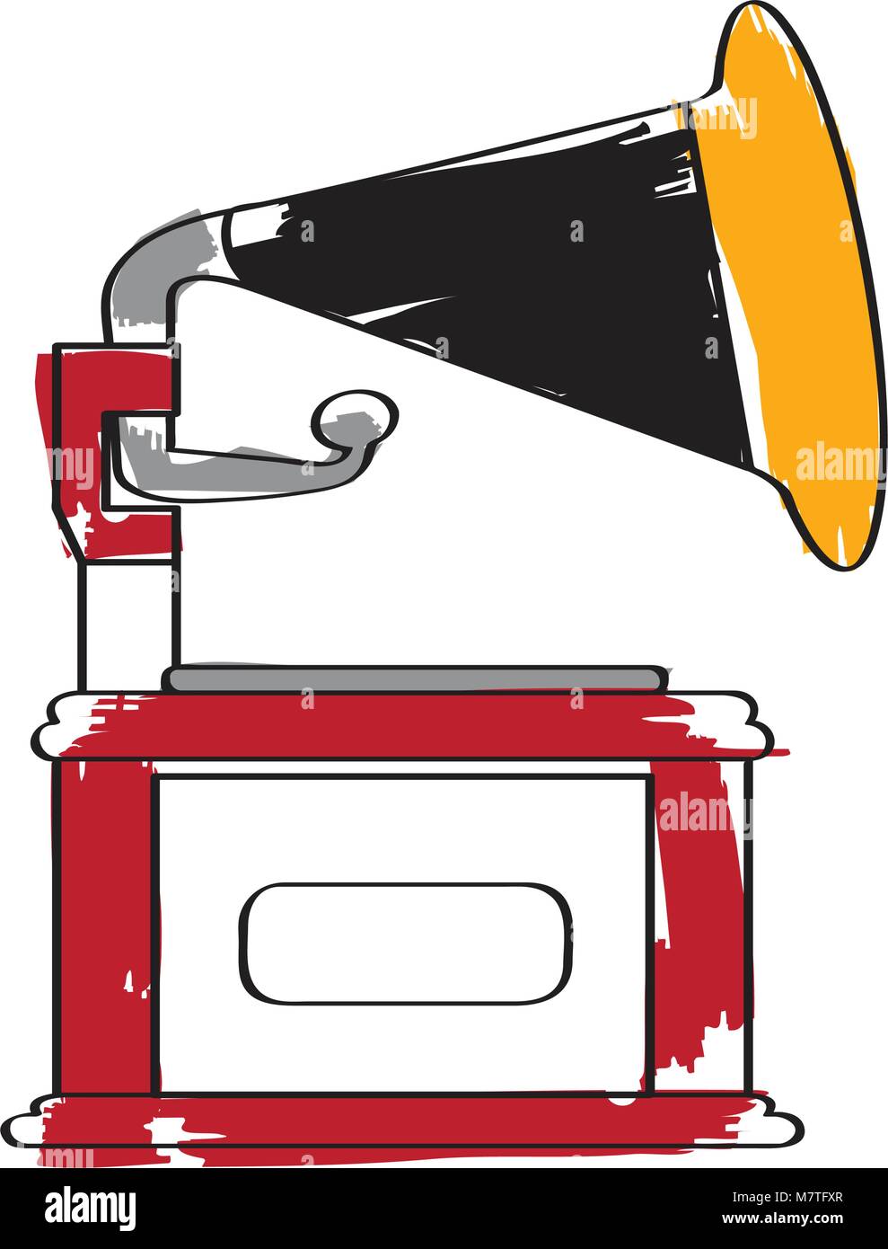 Isolated phonograph icon Stock Vector Image & Art - Alamy