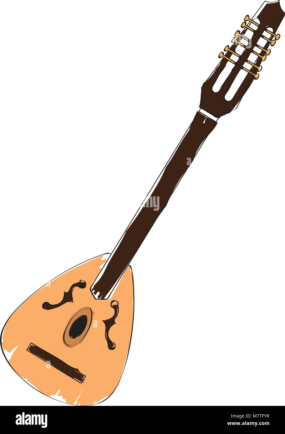 Isolated laud icon. Musical instrument Stock Vector Image & Art - Alamy