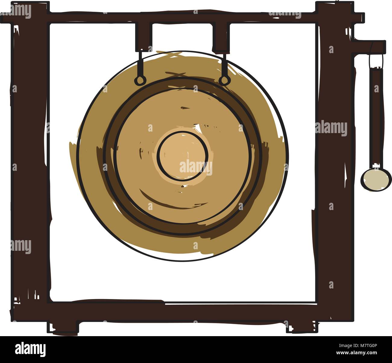 Isolated gong icon. Musical instrument Stock Vector Image & Art - Alamy