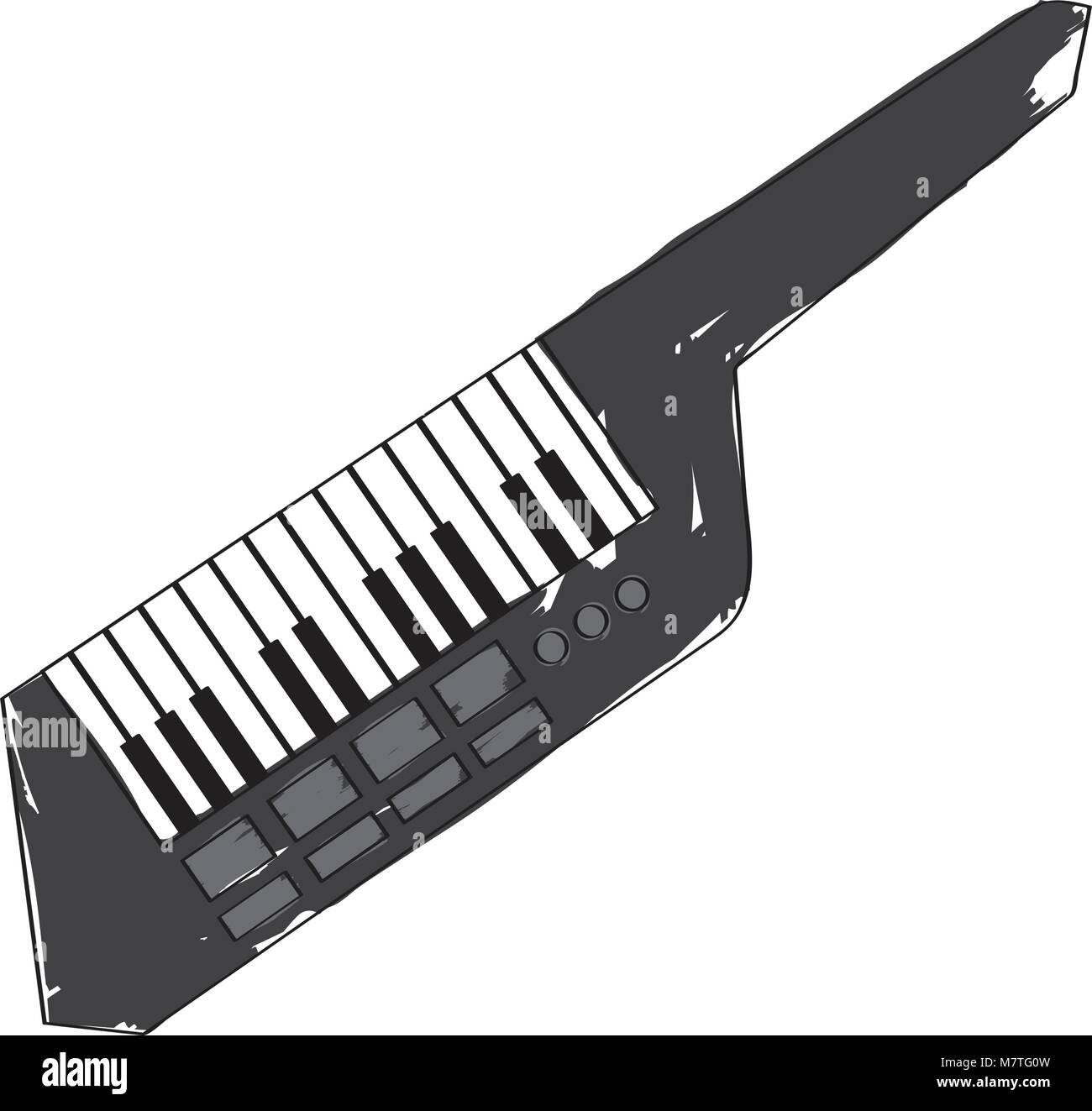 Isolated keytar icon. Musical instrument Stock Vector Image & Art - Alamy