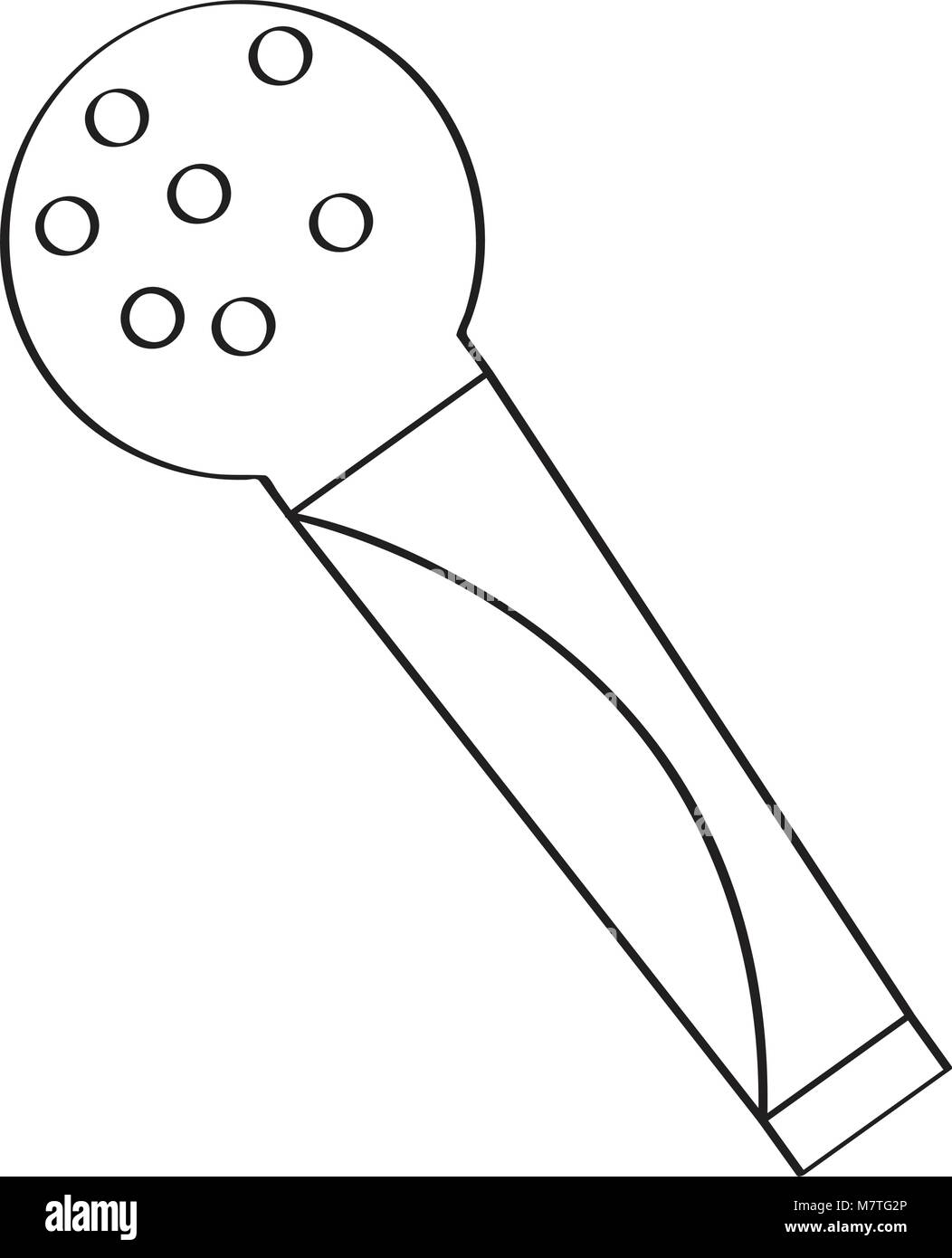 Isolated microphone icon. Musical instrument Stock Vector Image & Art ...