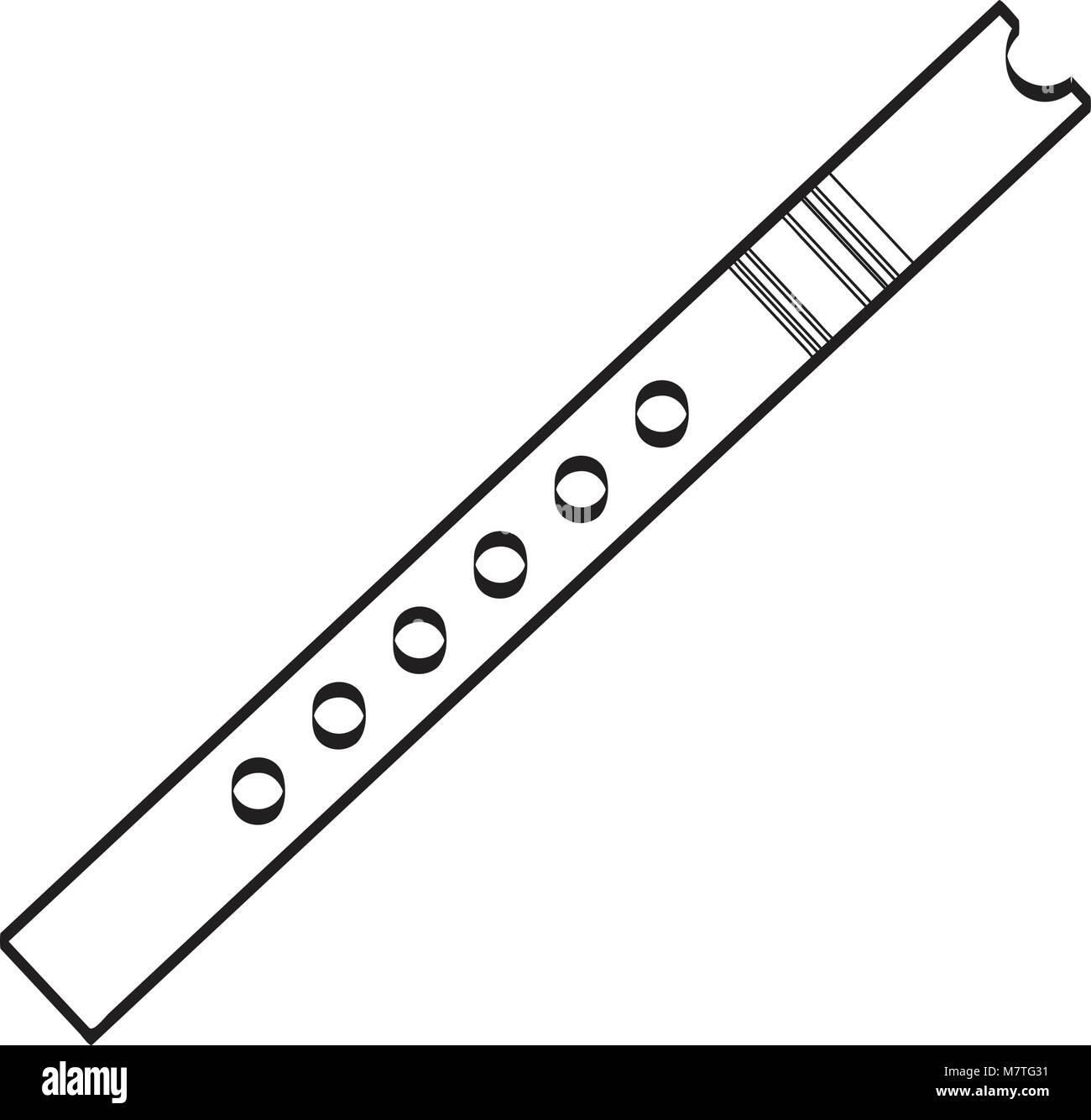 Isolated flute icon. Musical instrument Stock Vector Image & Art - Alamy