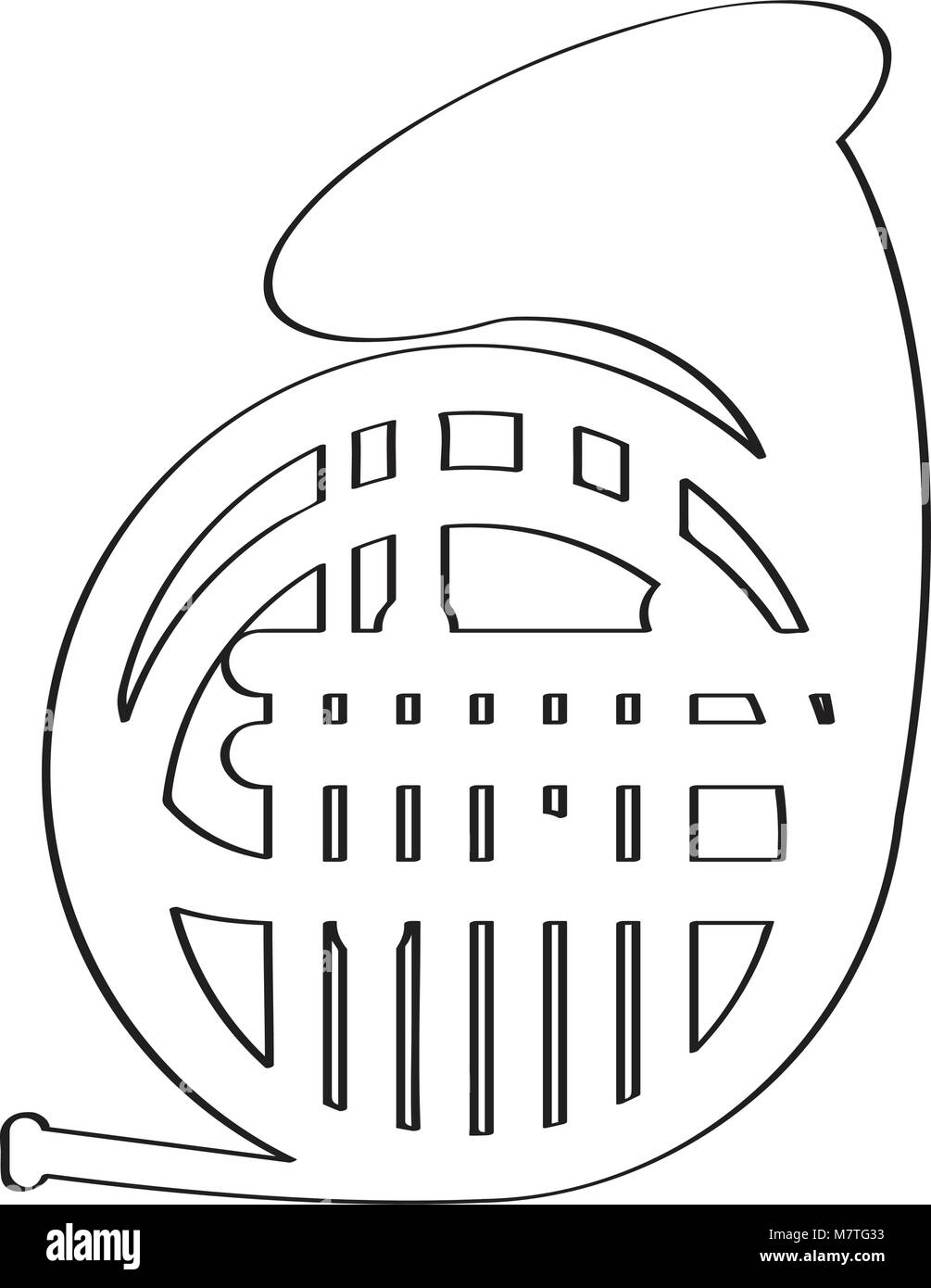 Wind drum instrument Stock Vector Images - Alamy