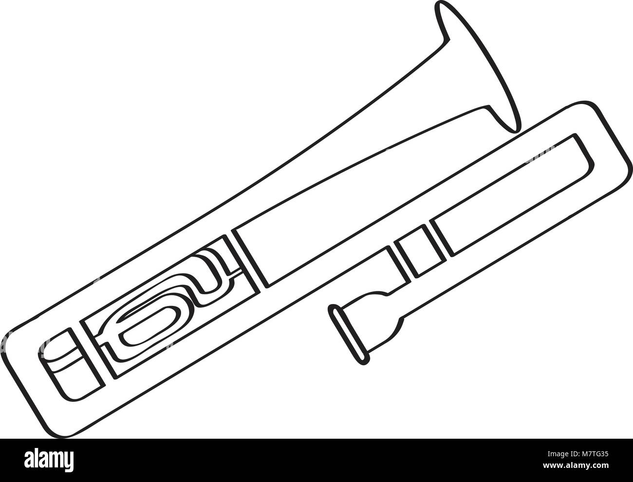 Trombone Stock Vector Images - Alamy